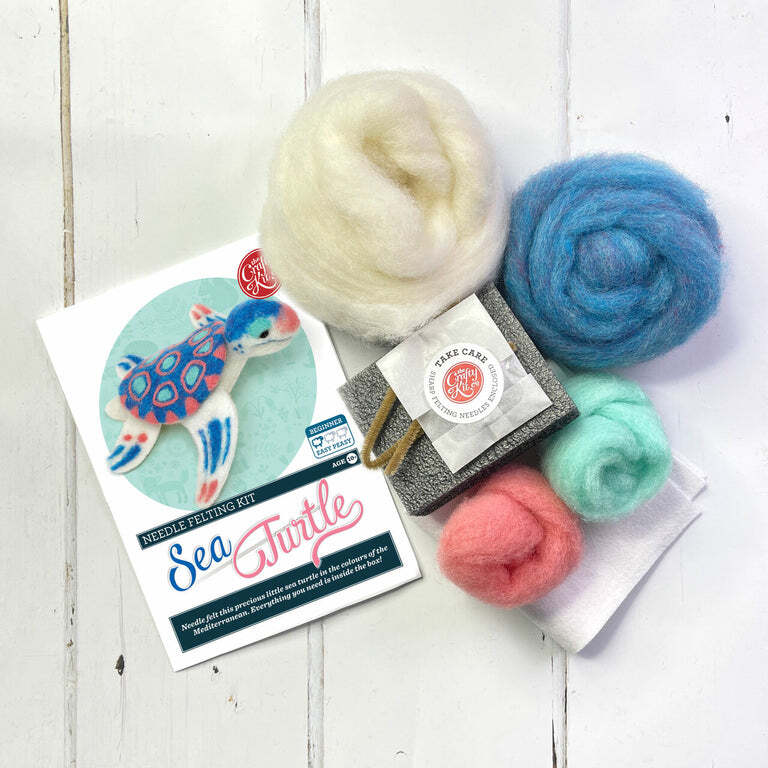 Sea Turtle Needle Felting Kit | Stitchtastic