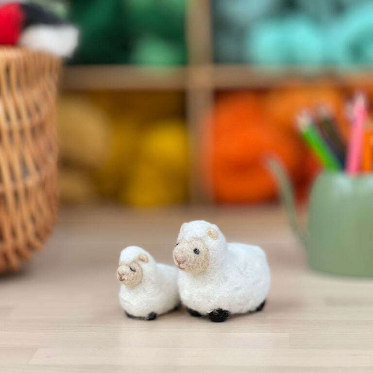 Sheep Family Needle Felting Kit | Stitchtastic