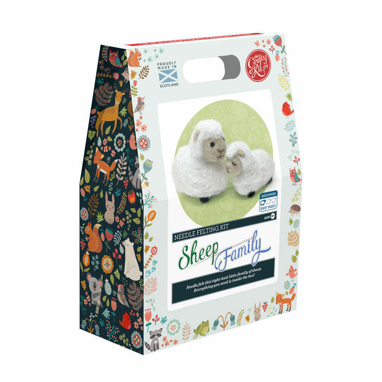 Sheep Family Needle Felting Kit | Stitchtastic