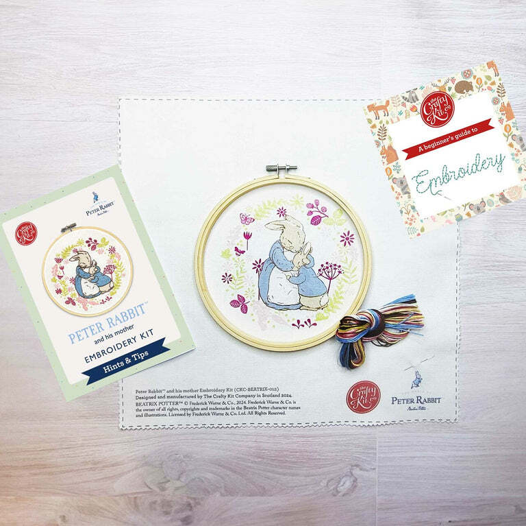 Peter Rabbit and his Mother Embroidery Kit | Stitchtastic