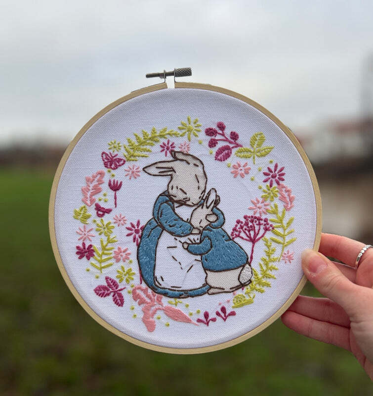 Peter Rabbit and his Mother Embroidery Kit | Stitchtastic