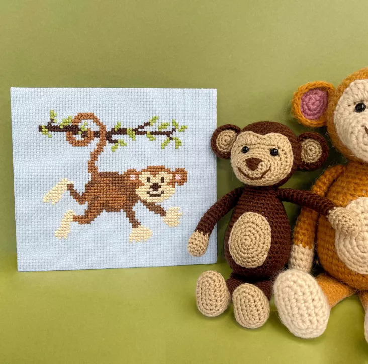 Monkey Mayhem Cross Stitch Kit by Bothy Threads | Stitchtastic