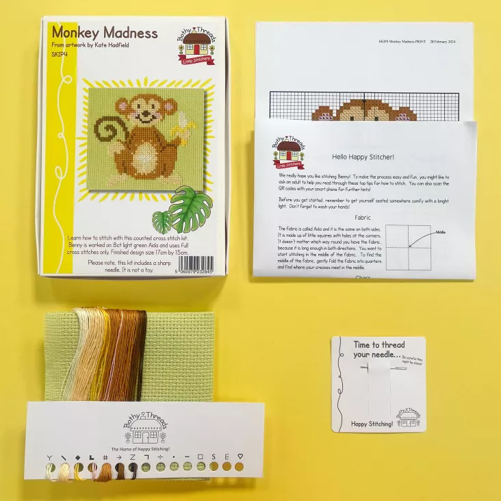 Monkey Madness Cross Stitch Kit by Bothy Threads | Stitchtastic