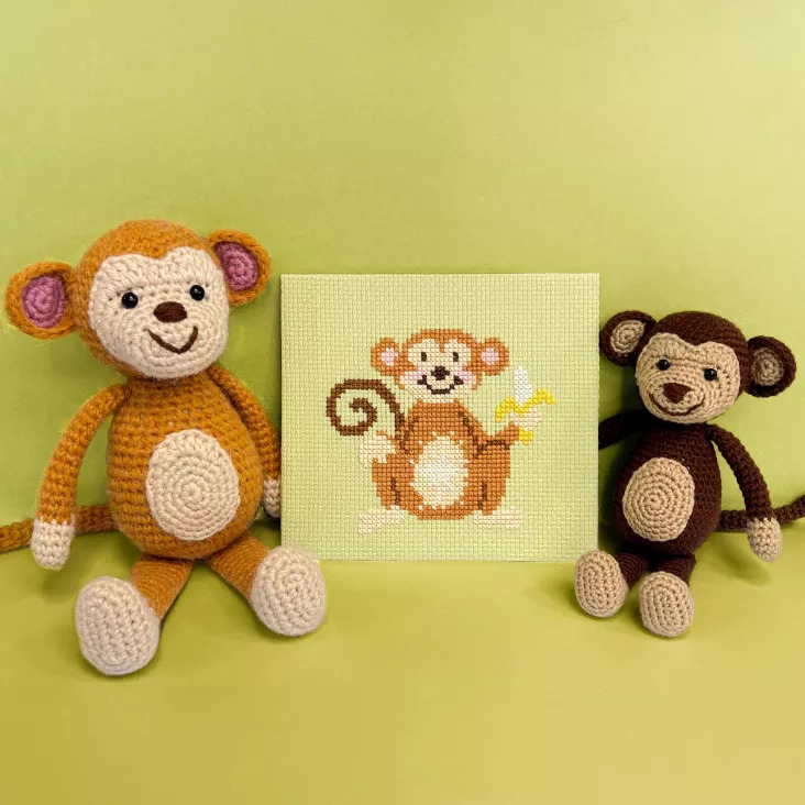 Monkey Madness Cross Stitch Kit by Bothy Threads | Stitchtastic