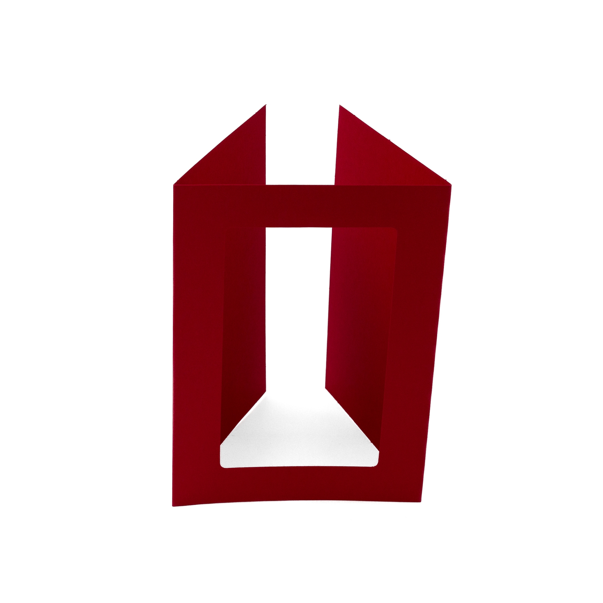 Rectangular Aperture A5 Cards - Red (Pack Of 4) | Stitchtastic