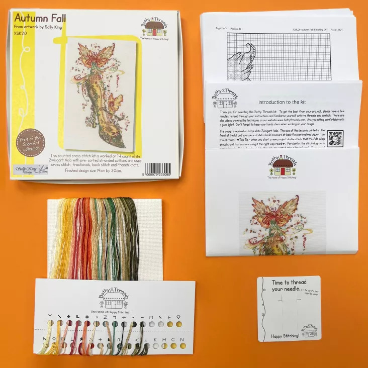 Autumn Fall - (Sally King Shoes) Cross Stitch Kit by Bothy Threads ...