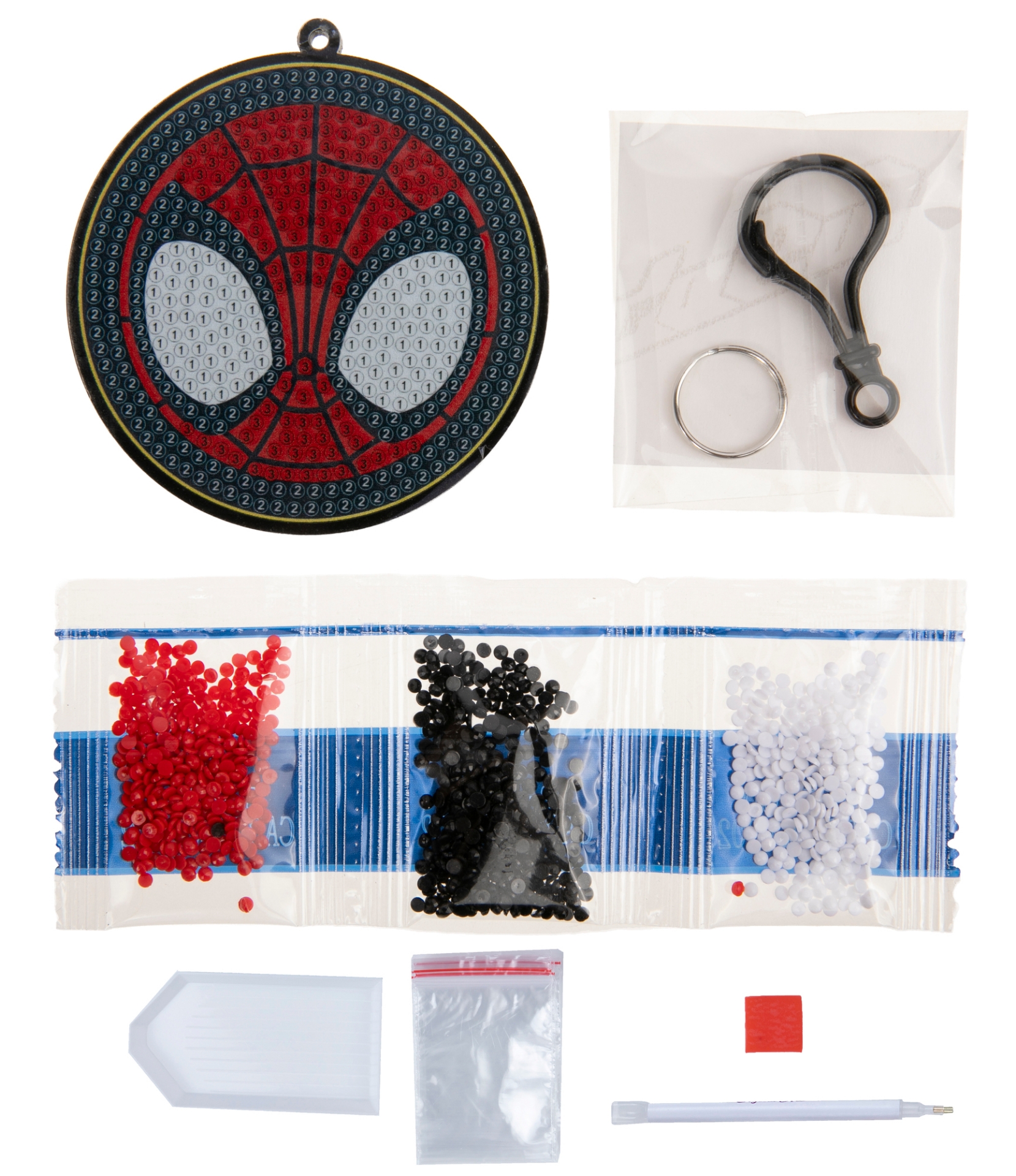 Spiderman - Crystal Art Bag Charm (MARVEL) | Stitchtastic
