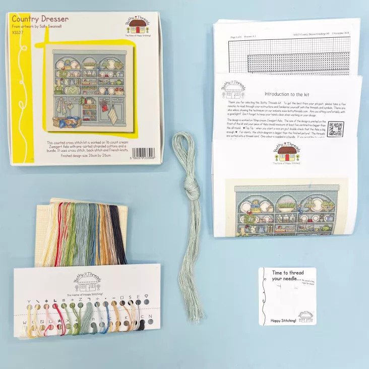 Country Dresser Cross Stitch Kit by Bothy Threads | Stitchtastic