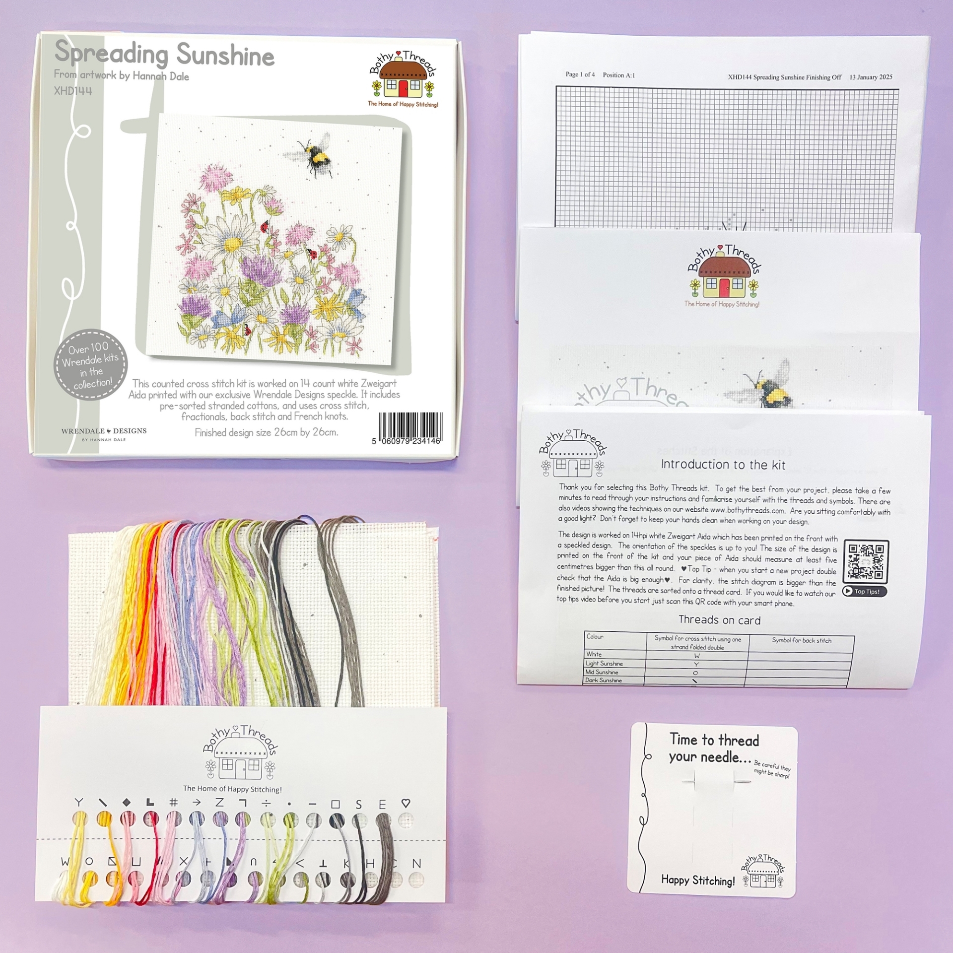 Spreading Sunshine - (Hannah Dale) Cross Stitch Kit By Bothy Threads ...