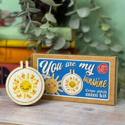 You are my sunshine (Sun) - Mini Matchbox Cross Stitch Kit With Hoop ...