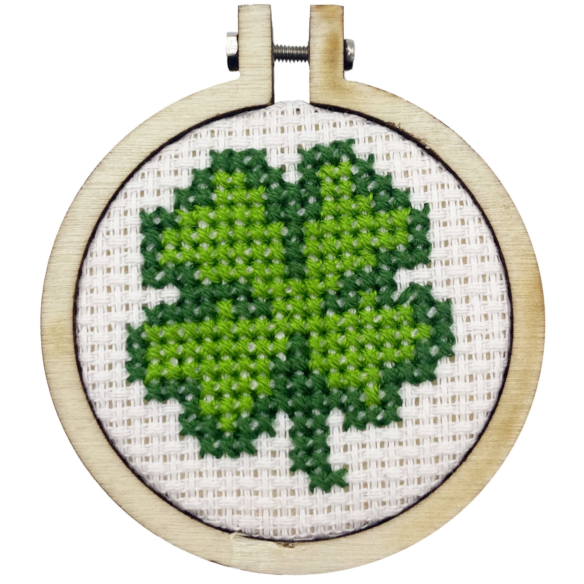 Good Luck (Clover) - Mini Matchbox Cross Stitch Kit With Hoop ...
