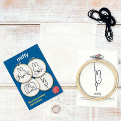 Miffy at The Theatre Mini Embroidery Kit With a Hoop | Stitchtastic