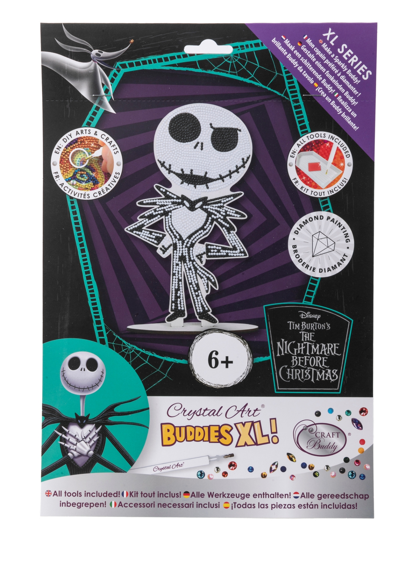 Jack Skellington - Crystal Art XL Buddy (Disney) | Stitchtastic