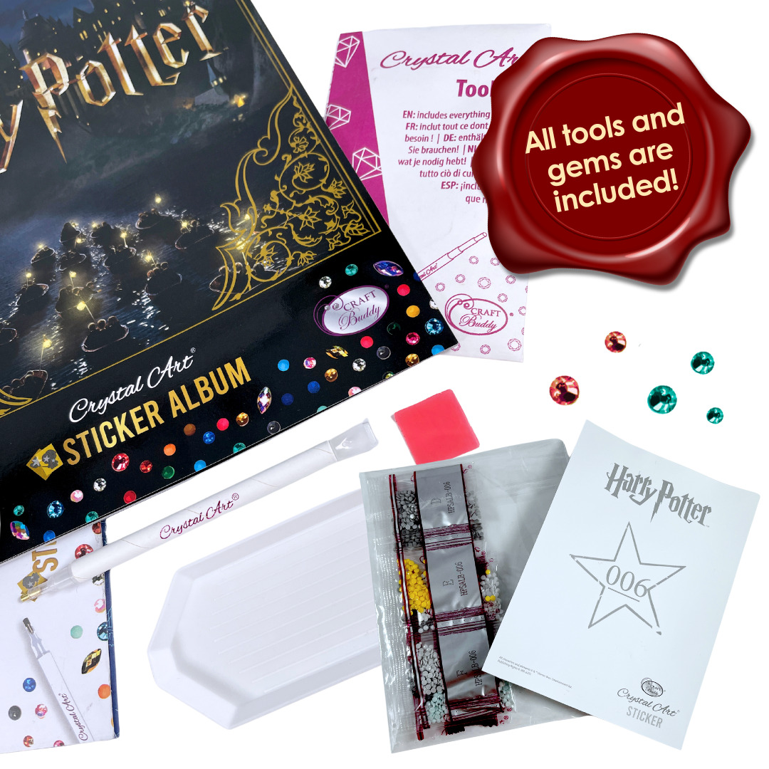Harry Potter Crystal Art Sticker Album Starter Pack | Stitchtastic