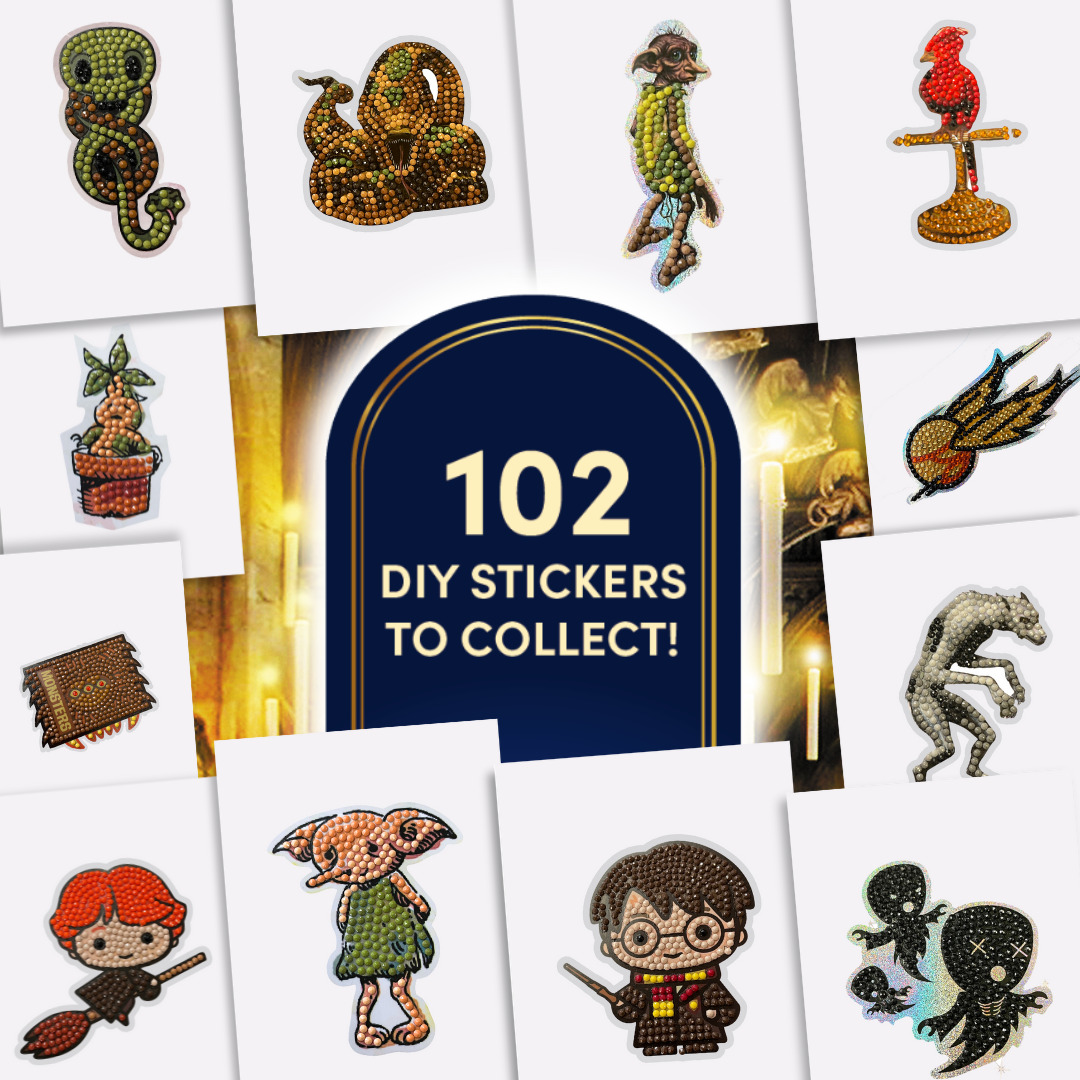 Harry Potter Crystal Art Sticker Album Starter Pack | Stitchtastic