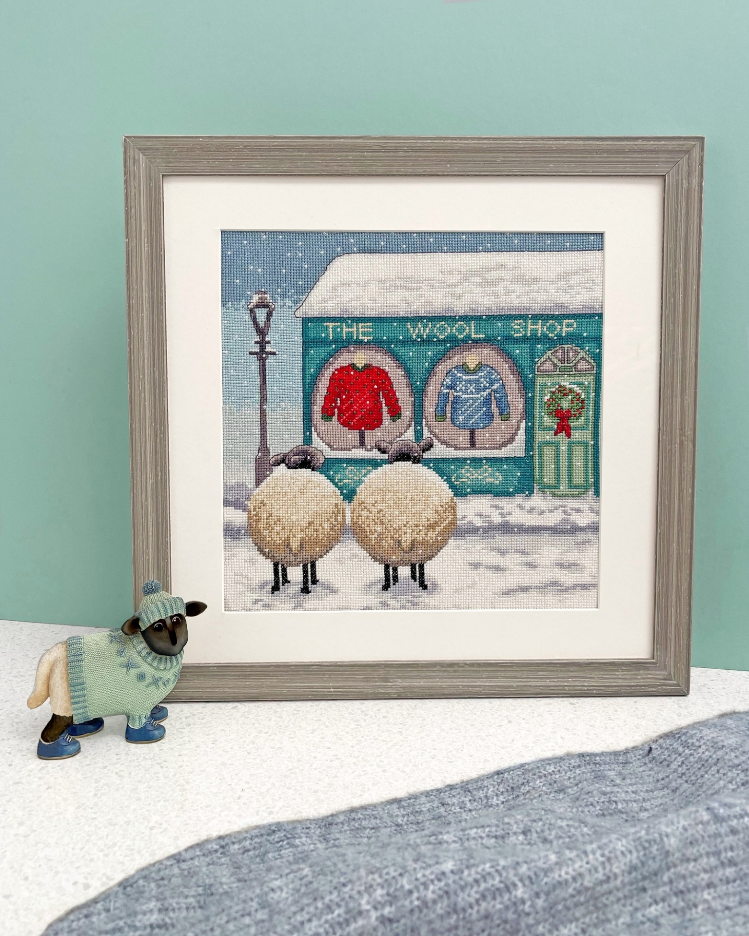 The Wool Shop Sheep Cross Stitch Kit By Bothy Threads | Stitchtastic