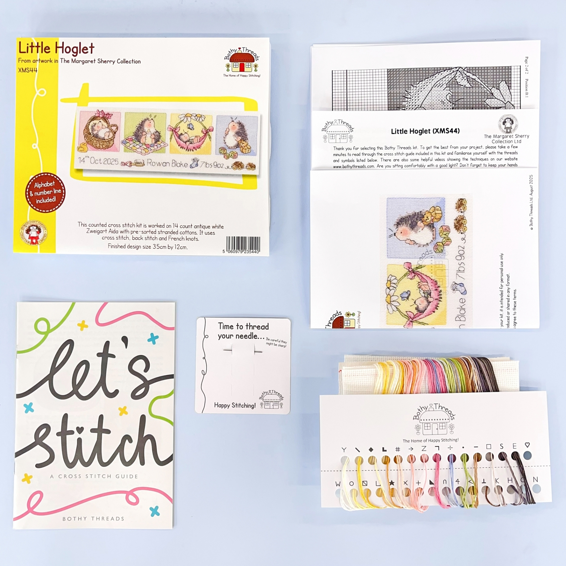 Little Hoglet Cross Stitch Kit By Bothy Threads | Stitchtastic
