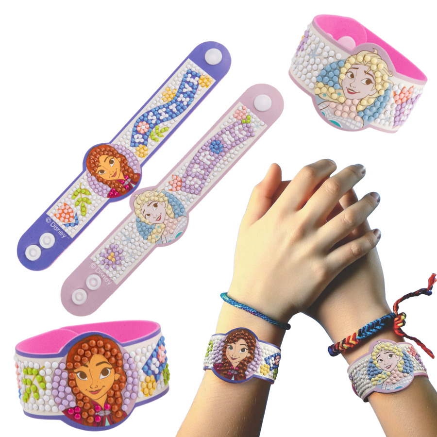 Elsa & Anna Crystal Art Friendship Bracelets | Stitchtastic
