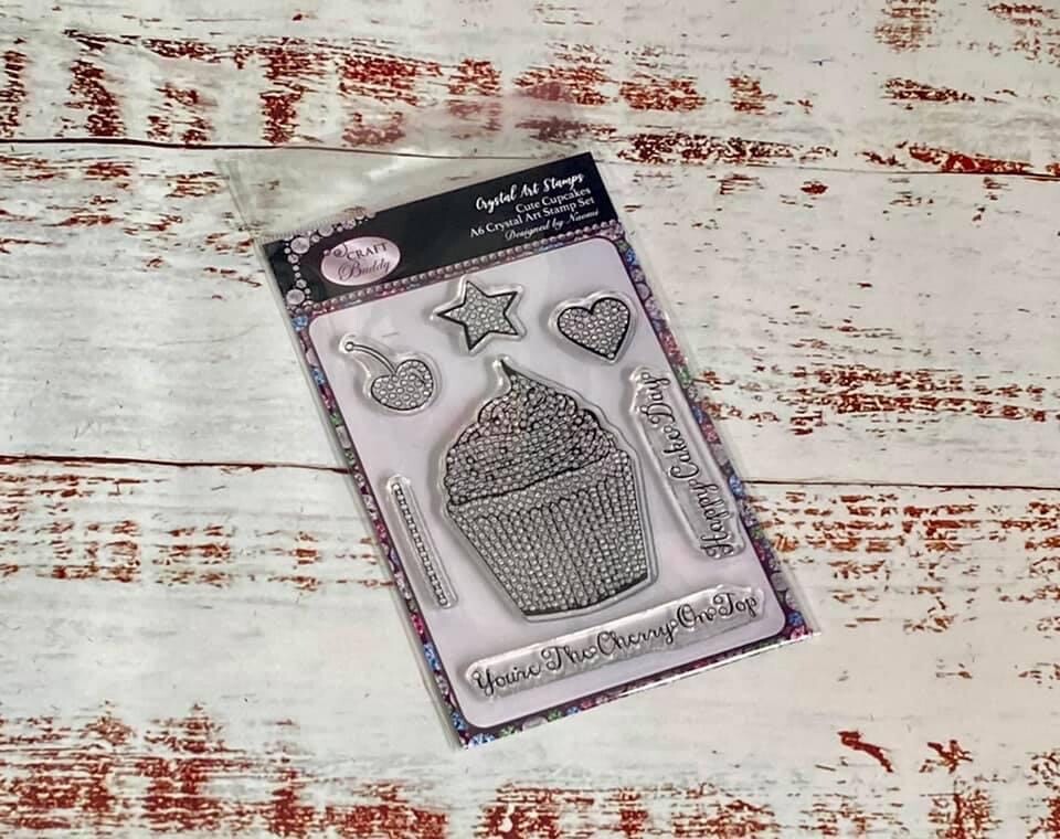 Crystal Art A6 Stamp Set - Cupcakes | Stitchtastic