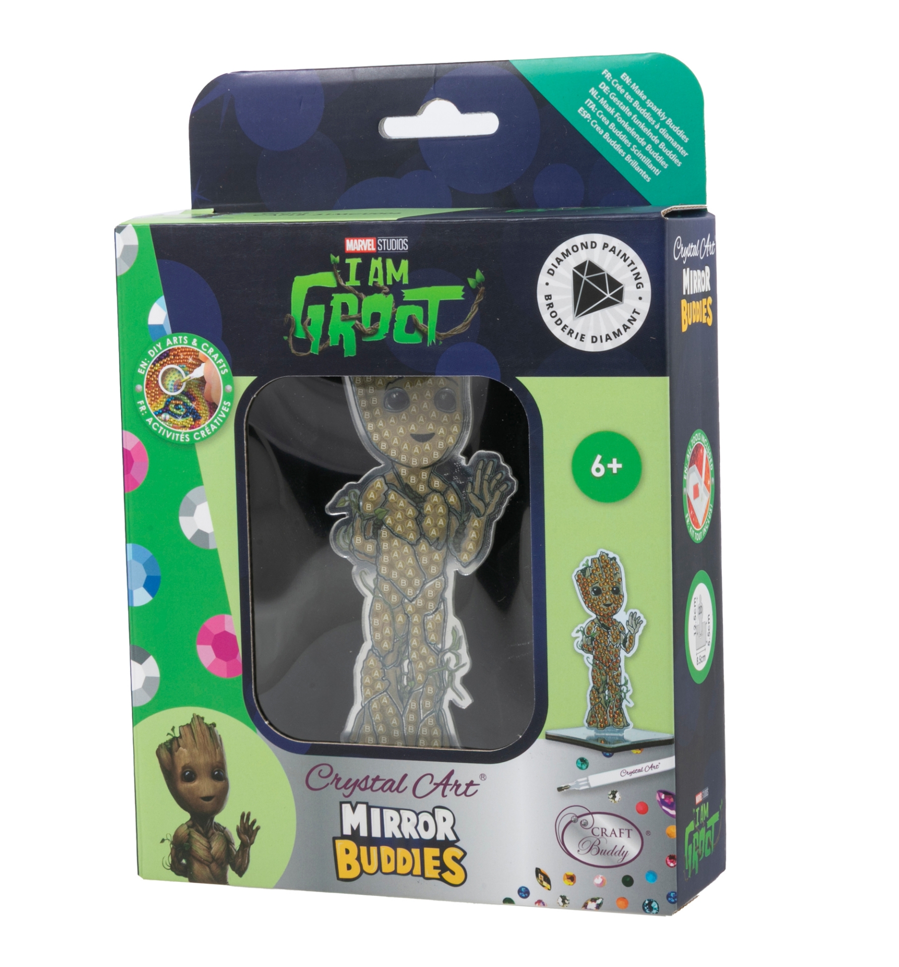 Groot - Crystal Art Mirror Buddy (MARVEL) | Stitchtastic